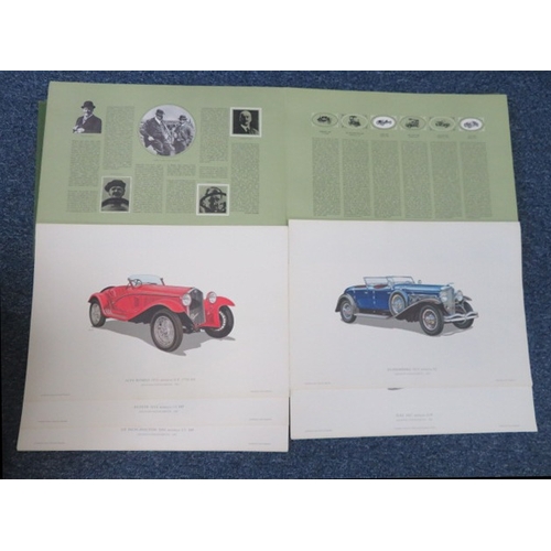1967 Automobil D'Epoca Editioni Pininfarina colour illustrated prints ...