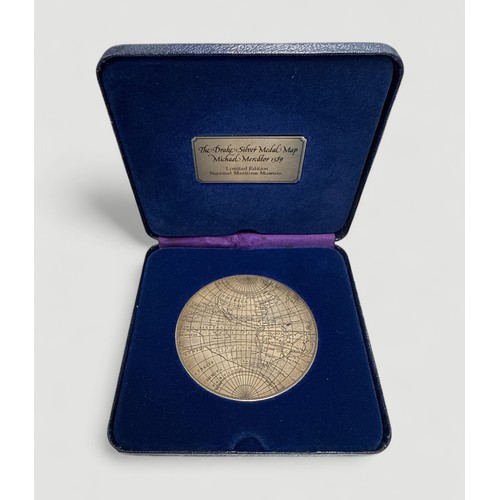 The Drake Silver Medal Map, Limited Edition, issued by the Maritime ...