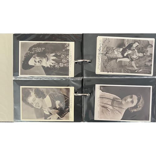 Postcards, interesting theatre interest collection in album to include ...