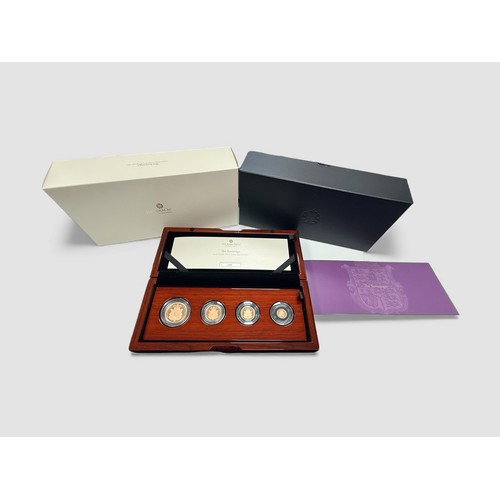 Charles III 2025 Sovereign Four-Coin Gold Proof Set, with double ...