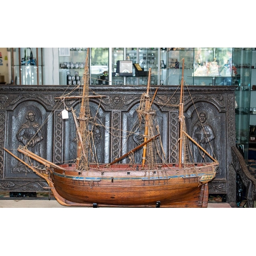 Detailed Scratch Built Model of a 19th Century Merchant Ship, with a ...