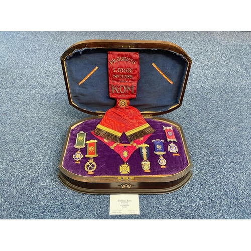 Collection of RAOB Buffalo Medals, presented to J Wilde KOM from ...