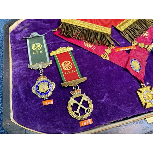 Collection of RAOB Buffalo Medals, presented to J Wilde KOM from ...