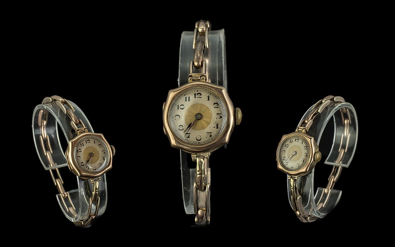 Rolex Antique 9ct Gold Watch. Circa 1920s Ladies Rolex watch with ...