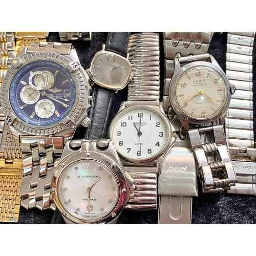 A Collection of Assorted Watches to include fashion watches, Makes ...