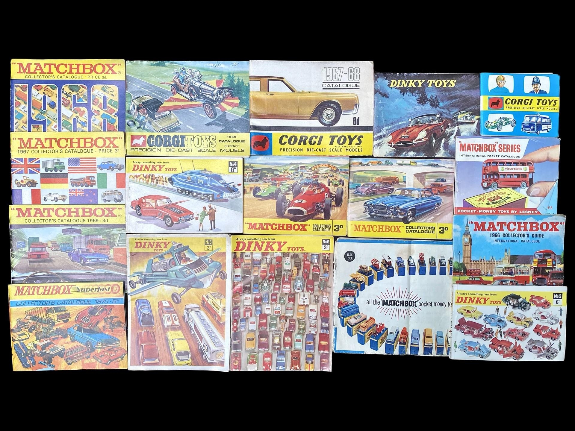 Collection of Die Cast Yearly Catalogues, from 60's/70's, to include ...