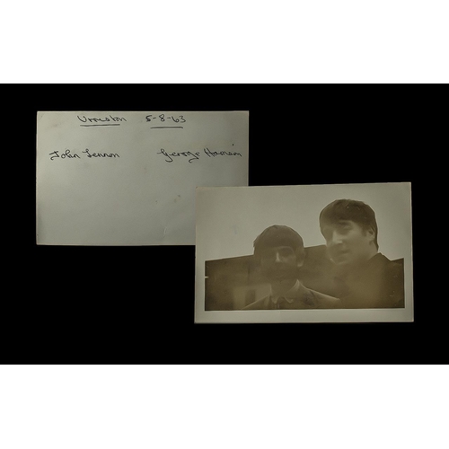 Beatles Interest - Parlophone Publicity Card With Autographs - All 4 ...