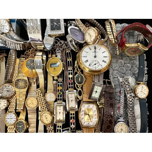 Collection of Ladies & Gentleman's Wristwatches, leather and bracelet ...
