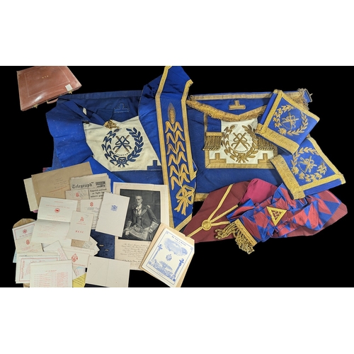 Historic Masonic Interest from Private Collection - A Large Brown Case ...
