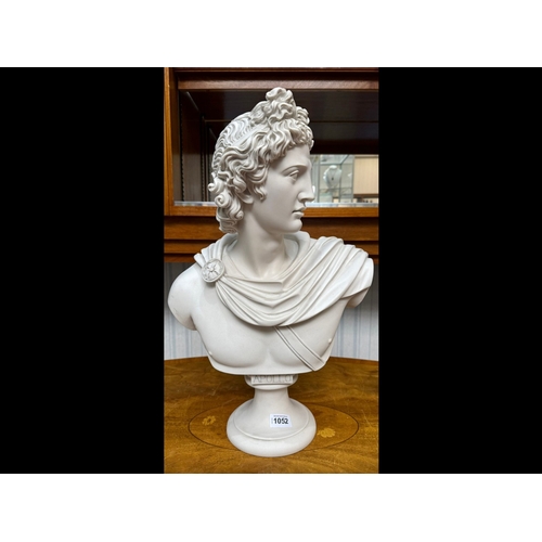 Marble Bust of Apollo Belvedere. Roman copy of a Greek bronze by ...