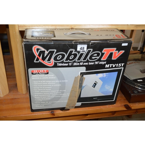 Boxed tv