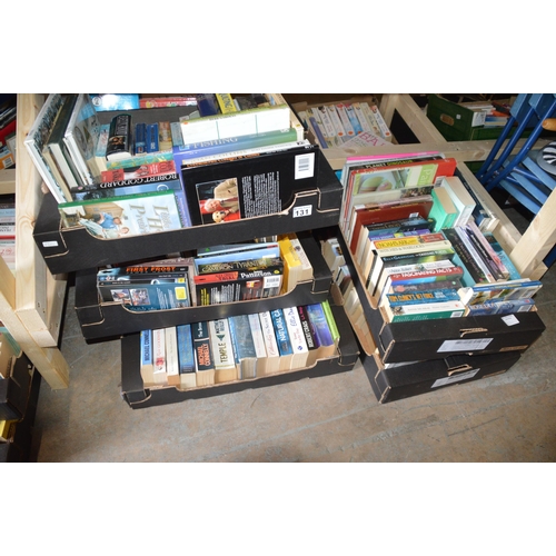 5 boxes of books