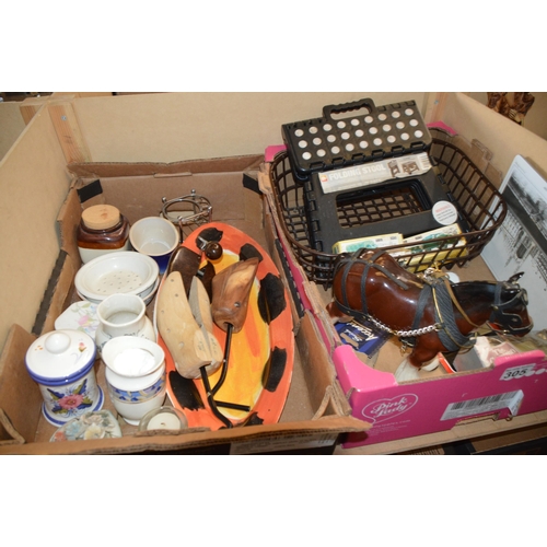 2 boxes of misc items