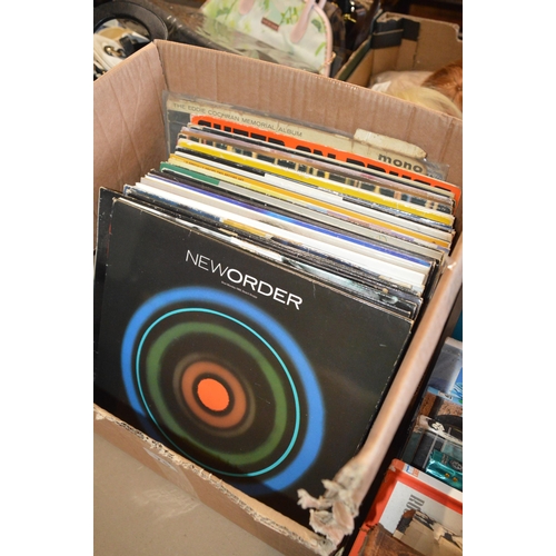 box of vinyls