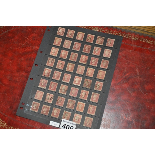qty of penny red stamps