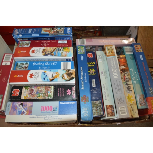 2 boxes of puzzles