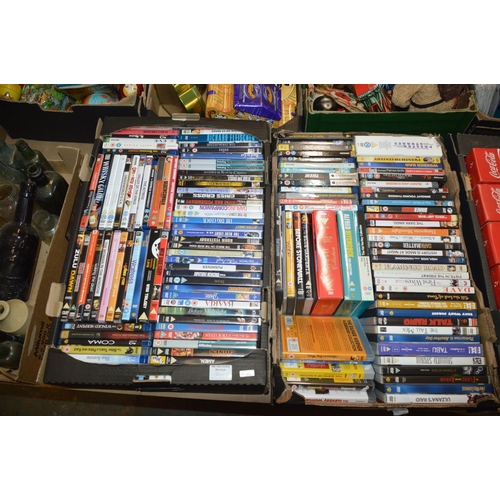 2 boxes of dvds