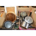 2 boxes of cookware