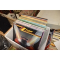 box of vinyl records
