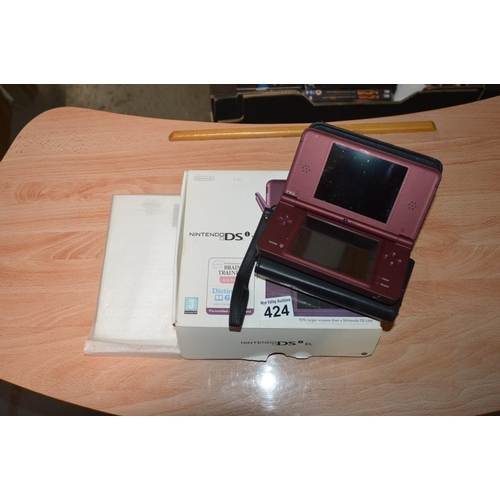 nintendo ds xl console & case