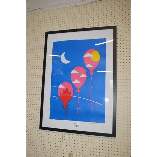 framed Ltd Ed signed screenprint