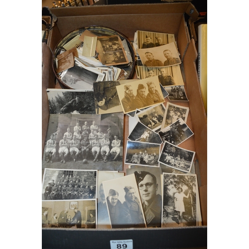 box of vintage photographs