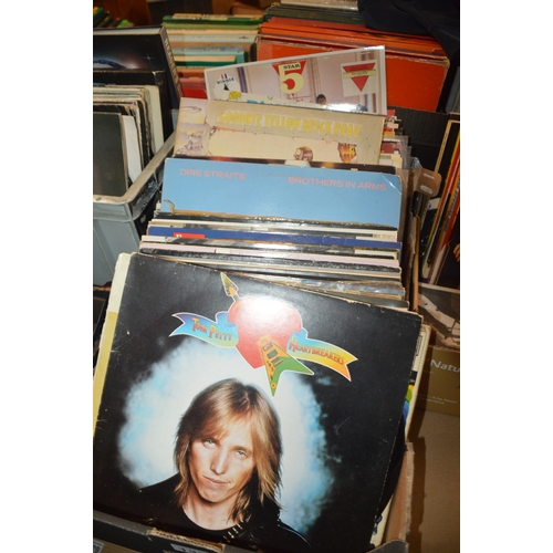 box of vinyl records