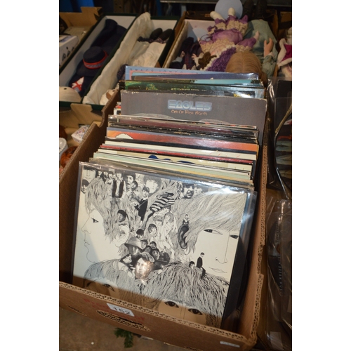 box of vinyl records