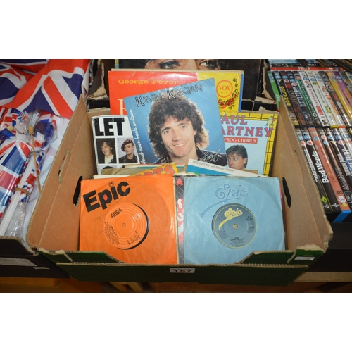 2 boxes of vinyl records
