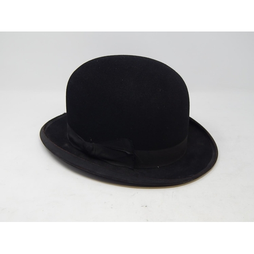 Gentleman's Bowler Hat by "Woodrow" 46 Piccadilly London. Size Medium
