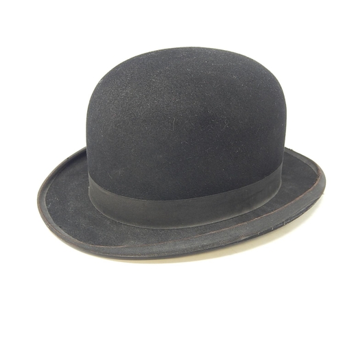 Gentleman's Bowler Hat by "Woodrow" 46 Piccadilly London. Size Medium