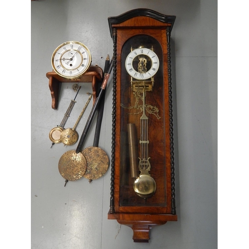 Vienna Clock Case 98cm, Skeleton clock with Weights & Pendulum, chains ...