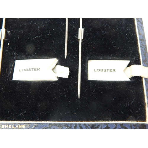 Set of Silver Sandwich Flags Hallmarked Birmingham 1928 by Adolf Scott ...