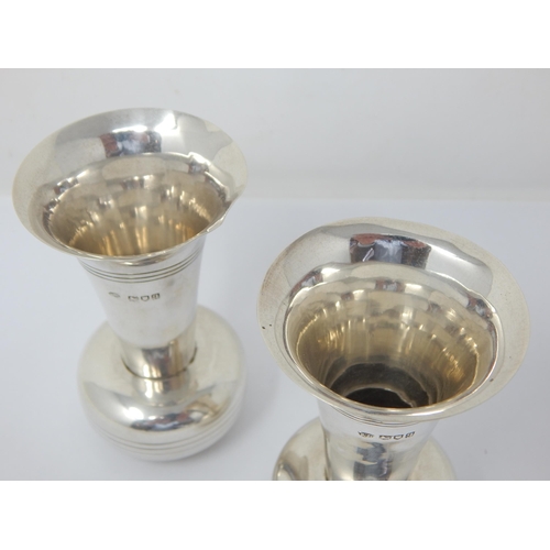 A Pair of Antique Silver Vases: Hallmarked London 1911 by Robert ...