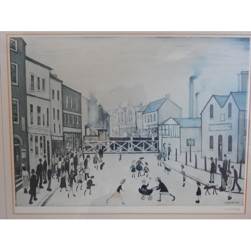 Laurence Stephen Lowry (1897-1976) A Signed Colour Print "THE LEVEL ...