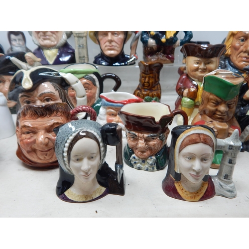 A Large Quantity of Character Jugs & Toby Jugs (lot)
