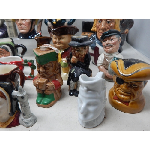 A Large Quantity of Character Jugs & Toby Jugs (lot)