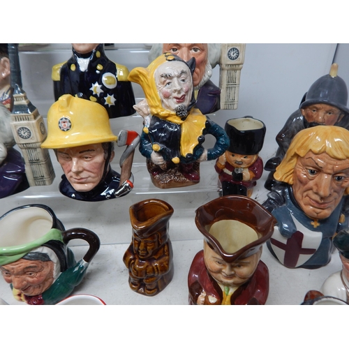 A Large Quantity of Character Jugs & Toby Jugs (lot)