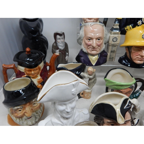 A Large Quantity of Character Jugs & Toby Jugs (lot)