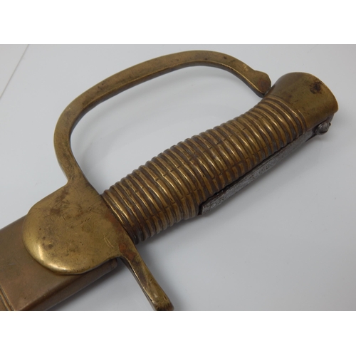 Baker Rifle Bayonet with Scabbard, Indian Made, Osborn & Gunby