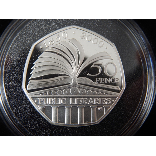 Royal Mint 2000 UK 50p Silver Proof Piedfort Coin "150 Years of Public ...