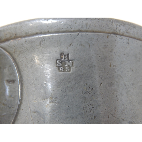 19th Century Pewter 1 Pint Tankards (3): Various Touch Marks (Please ...