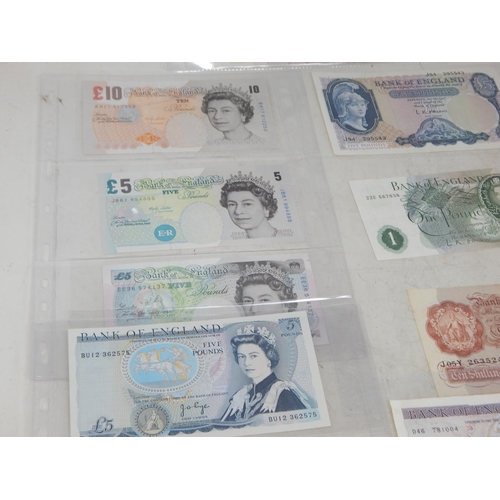 A large collection of vintage Bank of England banknotes total face ...