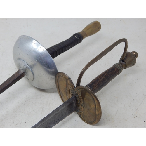 1796 Pattern Infantry Officers Sword Measuring 98cm Overall together ...