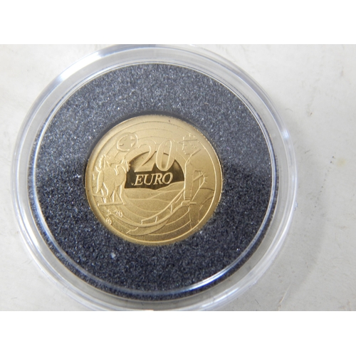 2009 Bank of Ireland Fine .999 Gold 20 Euro 1g Coins in Cases of Issue ...