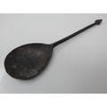 Early 16th Century Diamond Point Pewter Spoon with Fig Shaped Bowl c ...