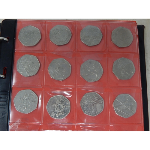 A Schulz Album Containing 186 Olympic 50p Coins