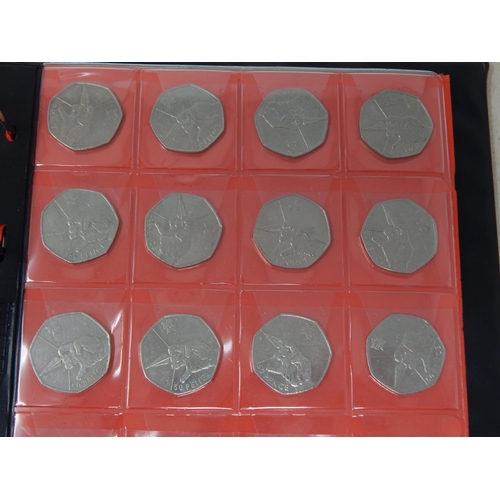 A Schulz Album Containing 186 Olympic 50p Coins