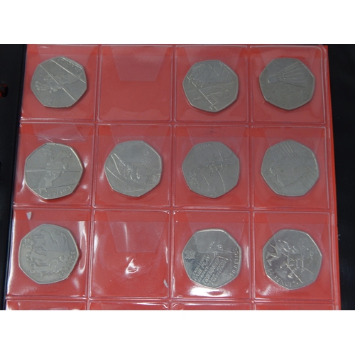 A Schulz Album Containing 186 Olympic 50p Coins