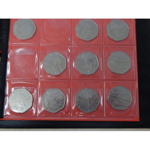 A Schulz Album Containing 186 Olympic 50p Coins